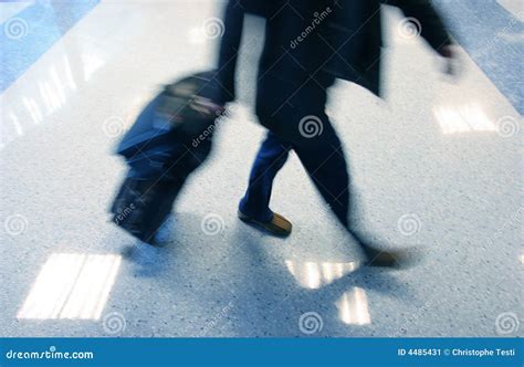 Man Rushing In Ariport To Catch His Flight Stock Image Image Of International Hurry 4485431