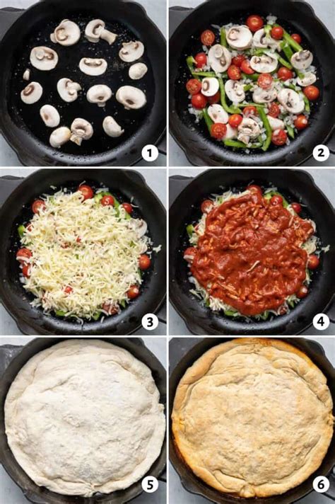 Upside Down Pizza Deep Dish Style Feel Good Foodie