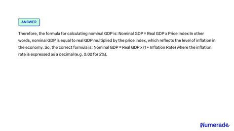 solved hi is the formula for nominal gdp real gdp inflation rate