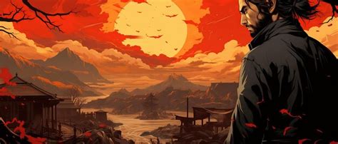 Premium Ai Image Retro Comic Of Japanese Samurai