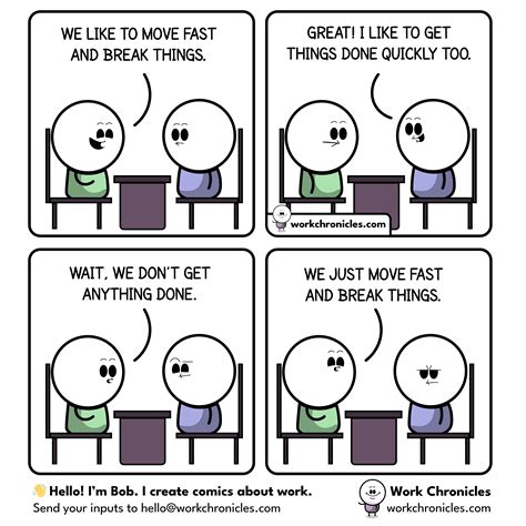 Comic Move Fast Break Things Work Chronicles