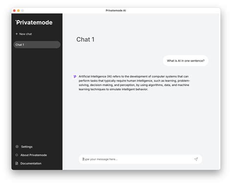 Desktop App Privatemode