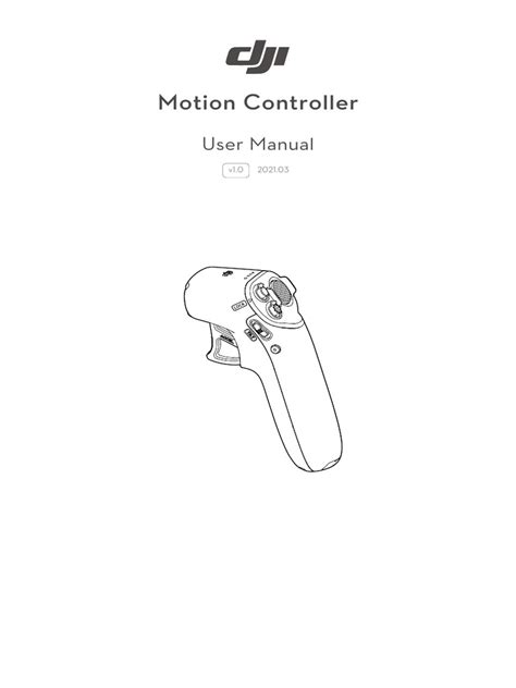 Dji Motion Controller User Manual En Pdf Ios Aircraft