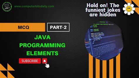 Java Mcqs Java Programming Elements Youtube