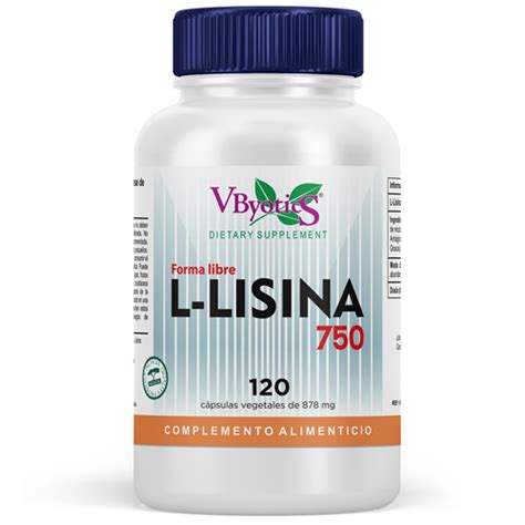 L Lisina 120 Vcaps Vbyotics Uni Nat
