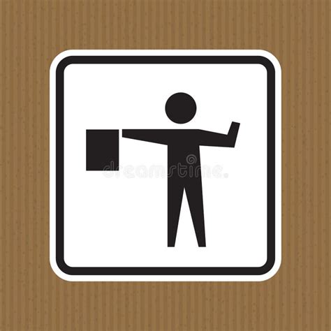 Flagger Men Stock Vector Illustration Of Construction 42482447