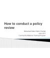 Pdf How To Conduct A Policy Review