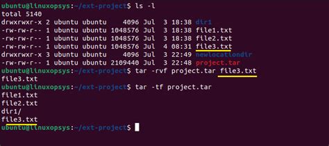 Tar Command In Linux Explained With Examples