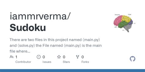 GitHub Iammrverma Sudoku There Are Two Files In This Project Named Main Py And Solve Py