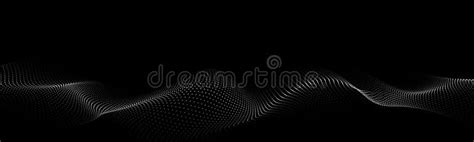 Wave Of Particles Digital Wave Background Concept Abstract Technology