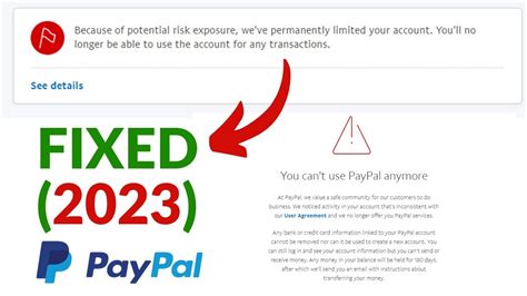 How To Fix Weve Permanently Limited Your Paypal Account In 2023 Youtube