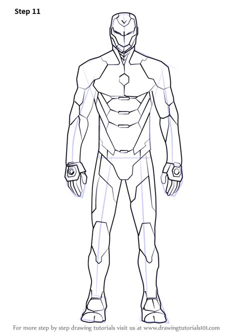 Learn How To Draw Iron Man Suit Iron Man Step By Step Drawing Tutorials