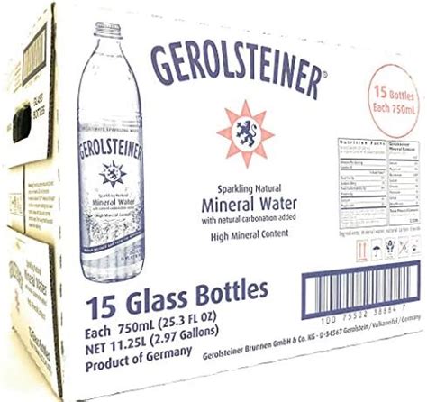 Gerolsteiner Water Sparkling Mineral 2536 Fl Oz 15 Pack