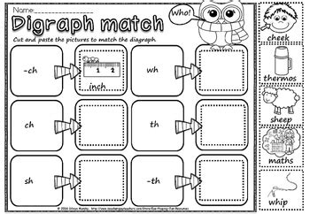 Digraph Match By Eye Popping Fun Resources Teachers Pay Teachers