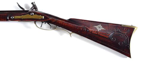 Lot Detail A Signed Jacob Dickert Relief Carved Flintlock Kentucky
