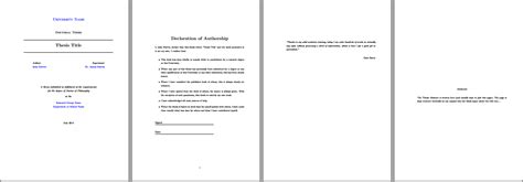 Modifying A Thesis Template Abstract Environment TeX LaTeX Stack Exchange