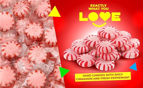Cinnamon Starlight Mints Hard Candy 1 Pound Bag Approx 90 Count Grocery