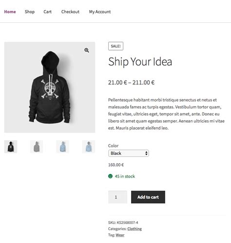 Php How To Display A Single Variable Product Page On Homepage In