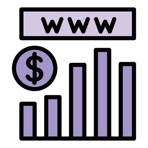 Web Chart Icon Outline Vector Online Transfer 14317164 Vector Art At Vecteezy