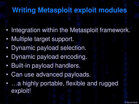Ppt Writing Metasploit Plugins From Vulnerability To Exploit
