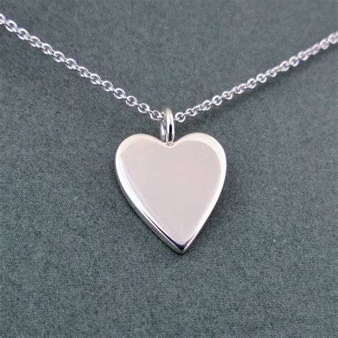 Sterling Silver Heart Necklace Pendant Sterling Silver Heart Pendant