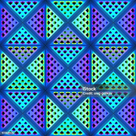 다양 한 기하학적 구조와 문체 추상적인 빛 배경 3d 그림입니다 0명에 대한 스톡 벡터 아트 및 기타 이미지 0명 개념 다양성 Istock