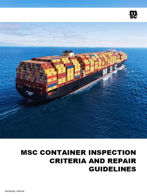 Msc Container Inspection Criteria And Repair Guidelines April 2023