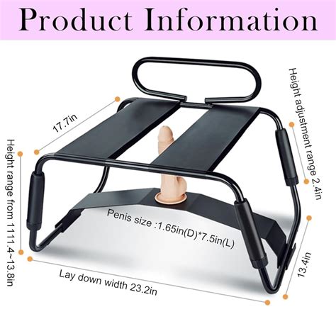 Adjustable Sex Chair With Handrail And Dildo Portable Bdsm Seduction Sphere