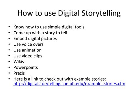 Using Digital Storytelling In The Classroom PPT