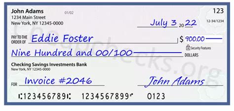 How To Write A Check For 900 Dollars Cheap Checks
