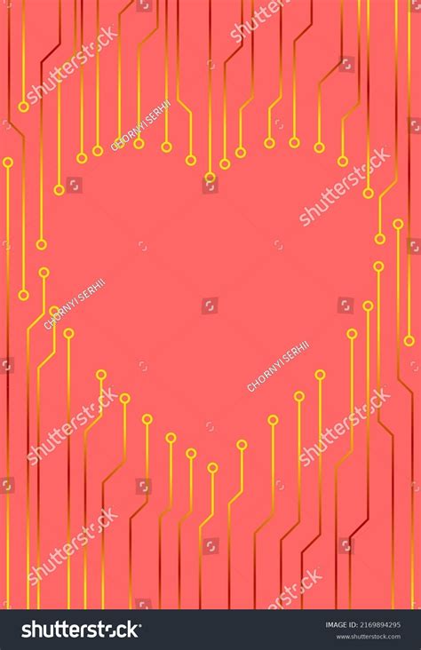 Microcircuit Background Microprocessor Electronic Circuit Vector Stock Vector Royalty Free