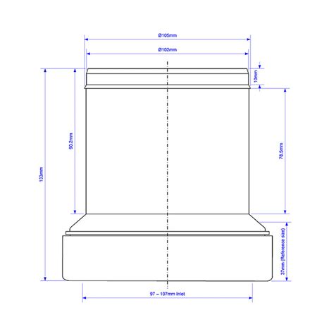 Mcalpine 4 Straight Telepscopic Wc Socket Extension Wc Con Ext — The Bathroom Accessory Company