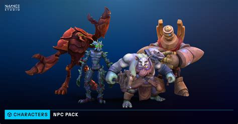 Stylized Fantasy Npc Pack 3d Characters Unity Asset Store