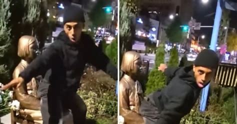 “한국이 우습나” 소녀상 희롱·지하철서 음란물…美유튜버 계정 삭제됐다