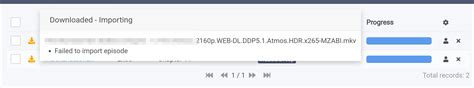 Copying Fails When Importing Some Large Files · Issue 4093 · Sonarr