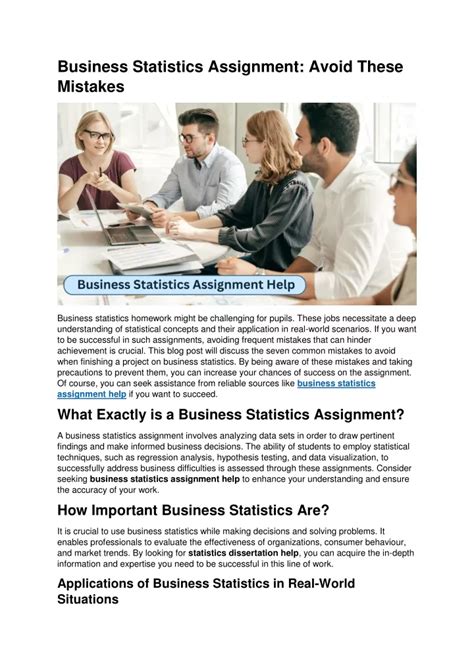 ppt business statistics assignment powerpoint presentation free