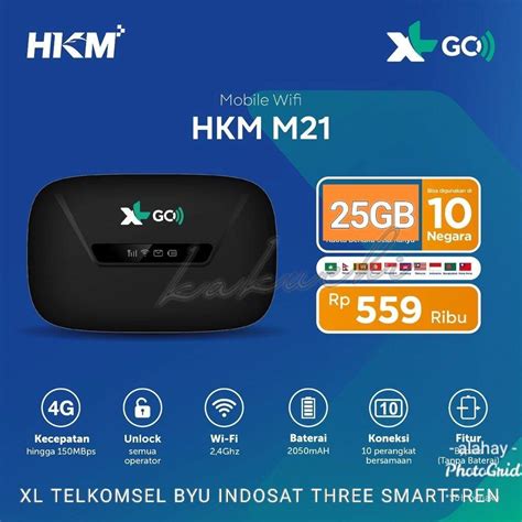 Modem Wifi Xl Go Hkm M Mifi Unlock G G Operator Indonesia Dan Luar Negeri Lazada Indonesia