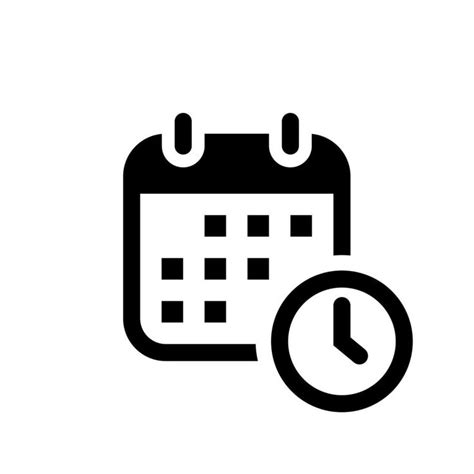 Date Time Icon Vector
