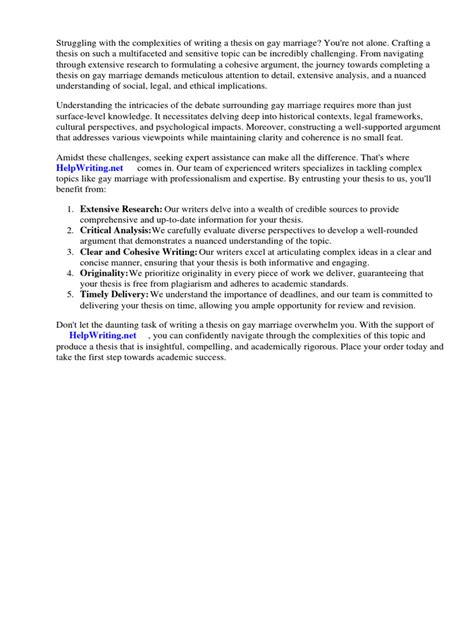 Thesis Gay Marriage Download Free Pdf Homosexuality Same Sex Marriage