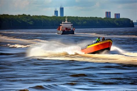 International Container Cargo Ship In The Ocean Neural Network Ai