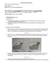 Lab 127 Torque And Rotational Inertia Pdf Physics Laboratory Report Title Torque And