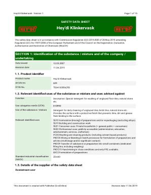 Fillable Online Safety Data Sheet According To COMMISSION Fax Email Print PdfFiller