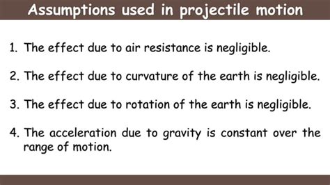 Projectile Motion Of A Particle Pptx Physics Science