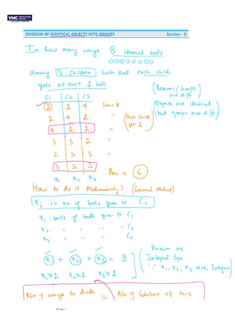 Permutation And Combination Live Class 5 Teacher Notes Pdf