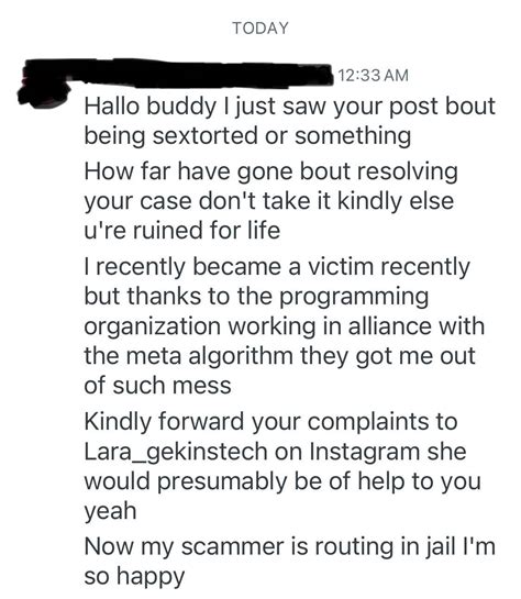 Beware I Got This Chat Request Late Last Night Blocked Them R Sextortion