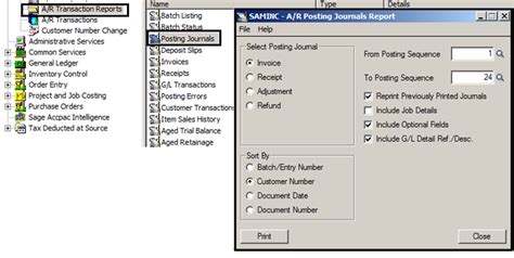 Posting Journals Report In Sage ERP Sage ERP Tips Tricks