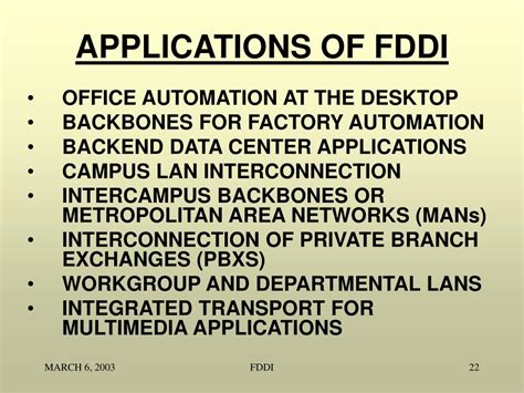 PPT FIBER DISTRIBUTED DATA INTERFACE FDDI PowerPoint Presentation ID