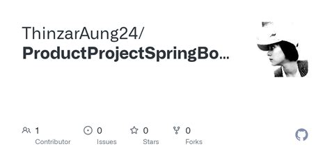 Github Thinzaraung Productprojectspringbootdemo