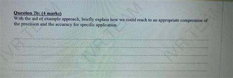 Solved Question 2b 4 ﻿markswith The Aid Of Example