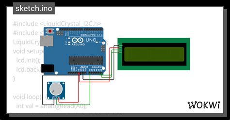 Displaying The Values On An Lcd Taken From A Potentiometer Wokwi